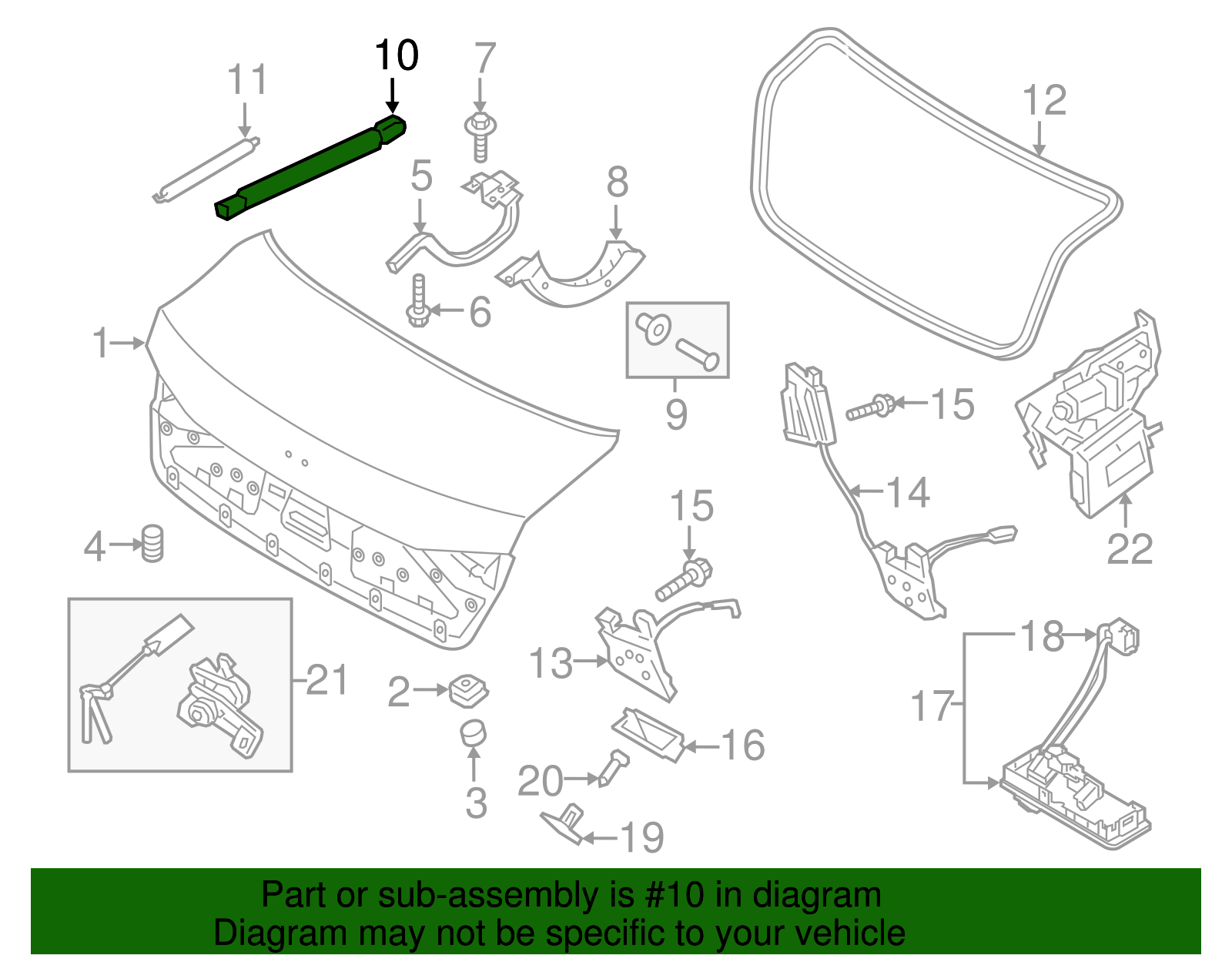 81771-B1002 - 2019-2020 Genesis G80 - Lift Cylinder | Hyundai Parts Express
