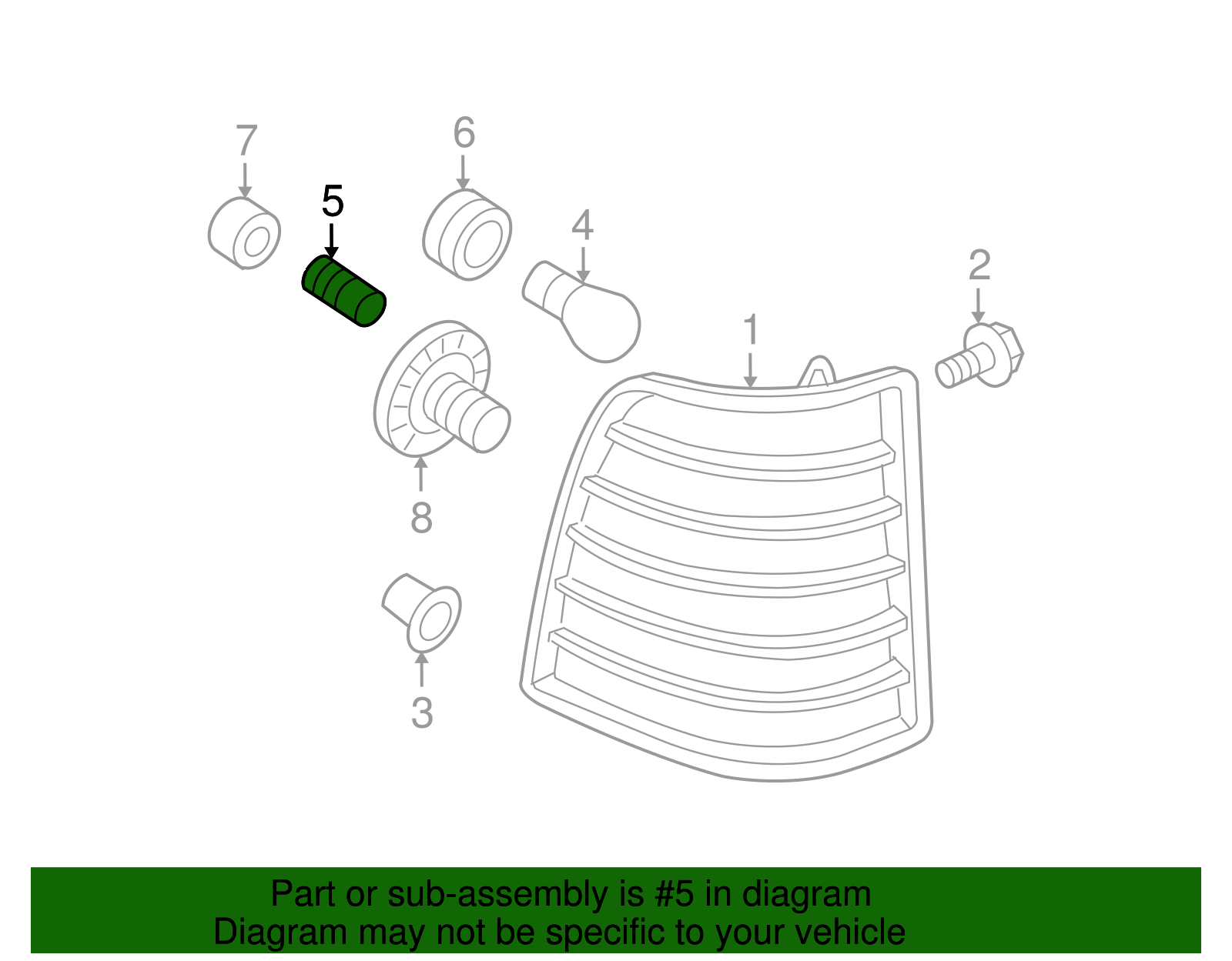 1985-2023 Ford Bulb e6dz13466b | TascaParts.com