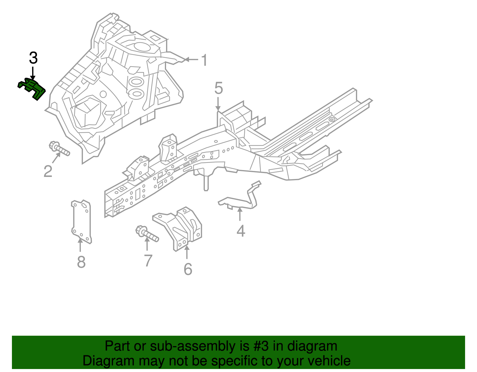 64515-D9000 - Front Mount Bracket 2017-2022 Kia Sportage | Kia.Parts Store