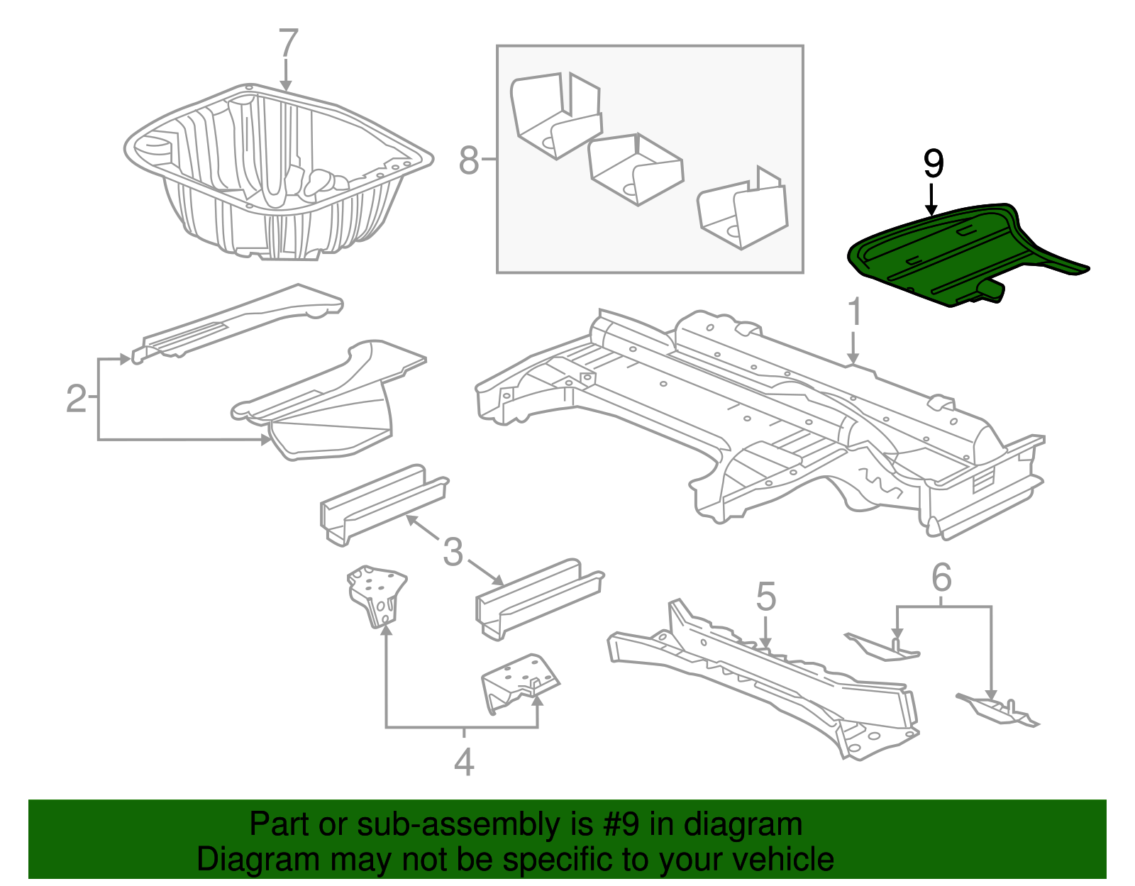 2014 Chevrolet SS Splash Shield 92244559 | Capital Chevy Parts