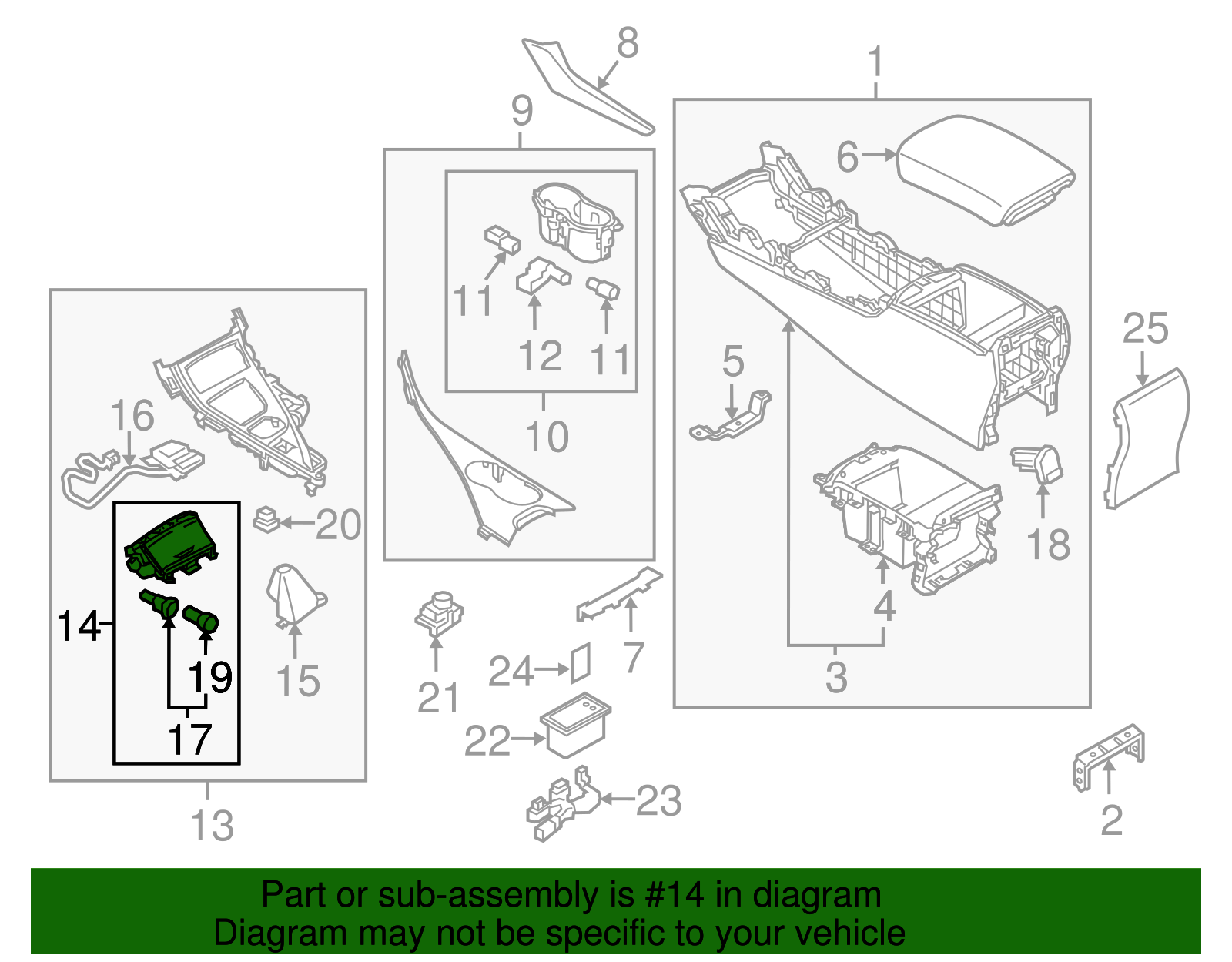 2018-2020 Infiniti Compartment 96924-4GU0B | Infiniti of Nashua