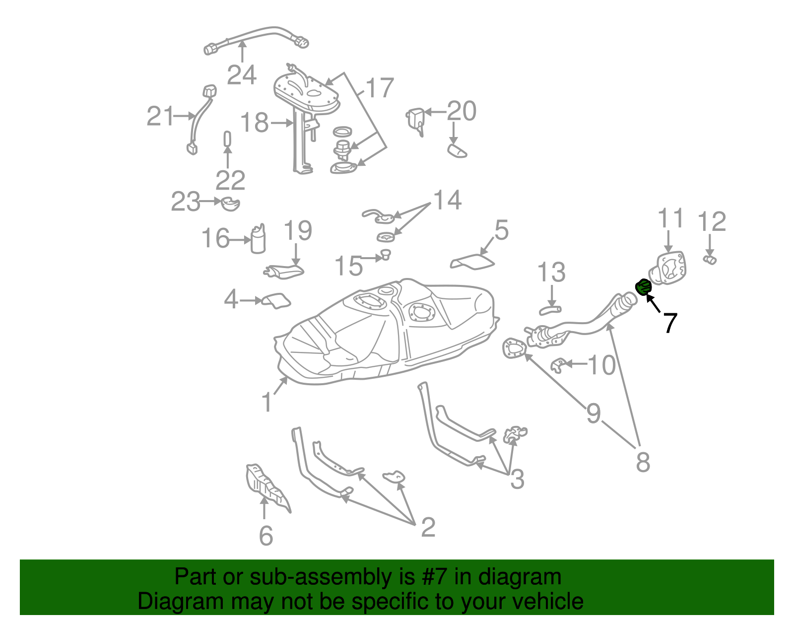 77300-53010 - Fuel Tank Cap 2000-2006 Toyota | Brantford Toyota Parts