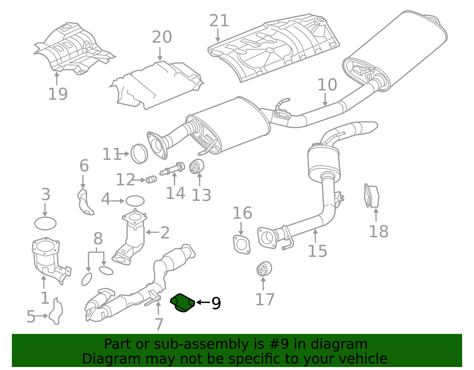 2009-2025 Nissan Exhaust System Hanger Bracket 20611-1AA2A | Nissan ...