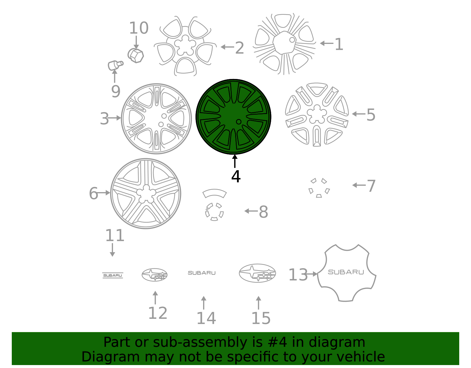 28111AJ101 - 2006-2008 Subaru Forester - Wheel, Alloy | Subaru Parts HQ