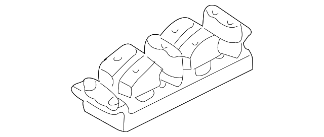 1J4-959-857-D - Window Switch 1998-2014 Volkswagen | Volkswagen Parts ...