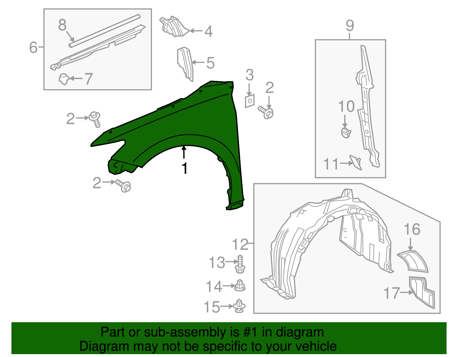 53802-06180 - Fender 2018-2024 Toyota Camry | Longo Toyota Parts