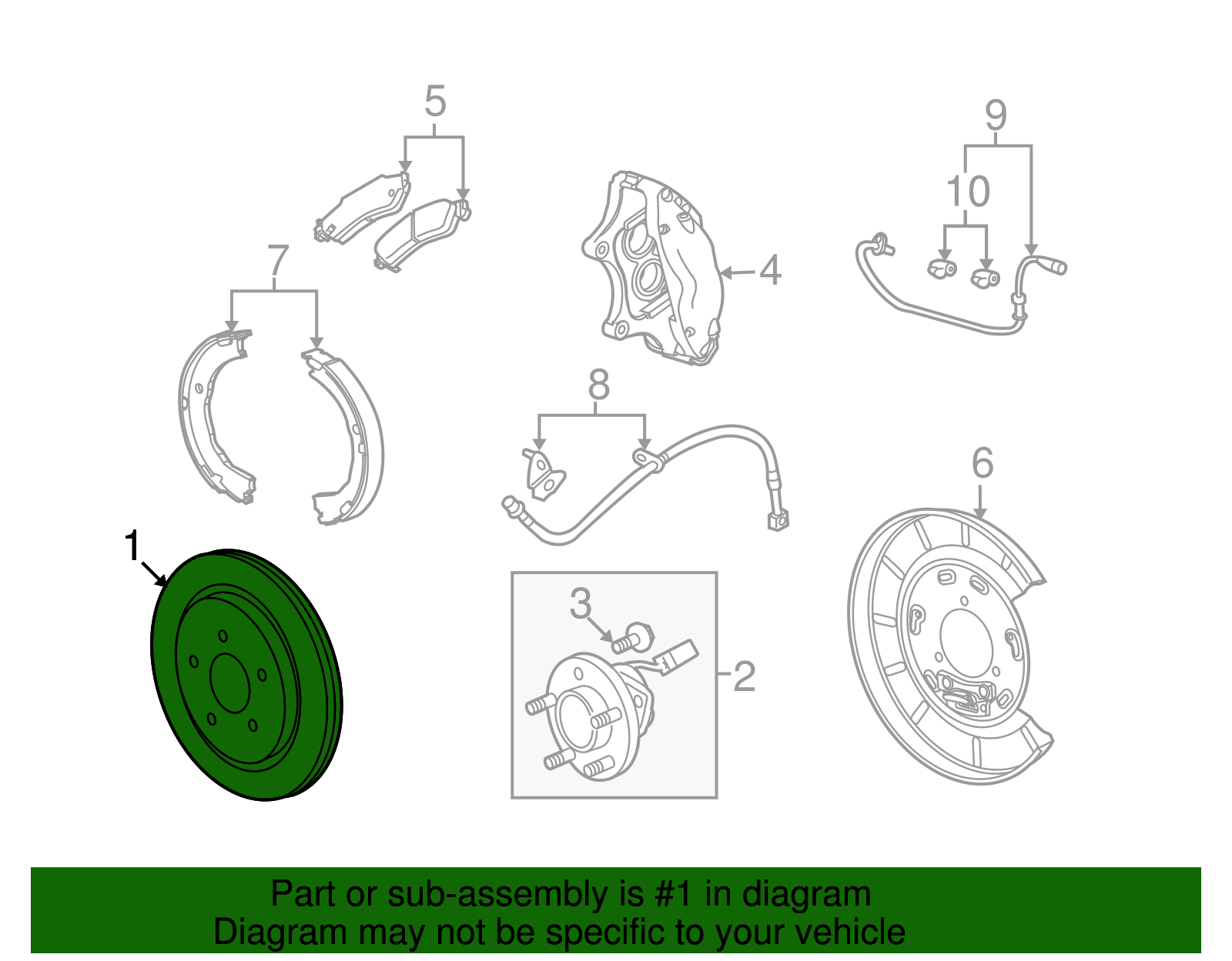 2009-2015 GM Rear Disc Brake Rotor 92245929 | Capital Chevy Parts