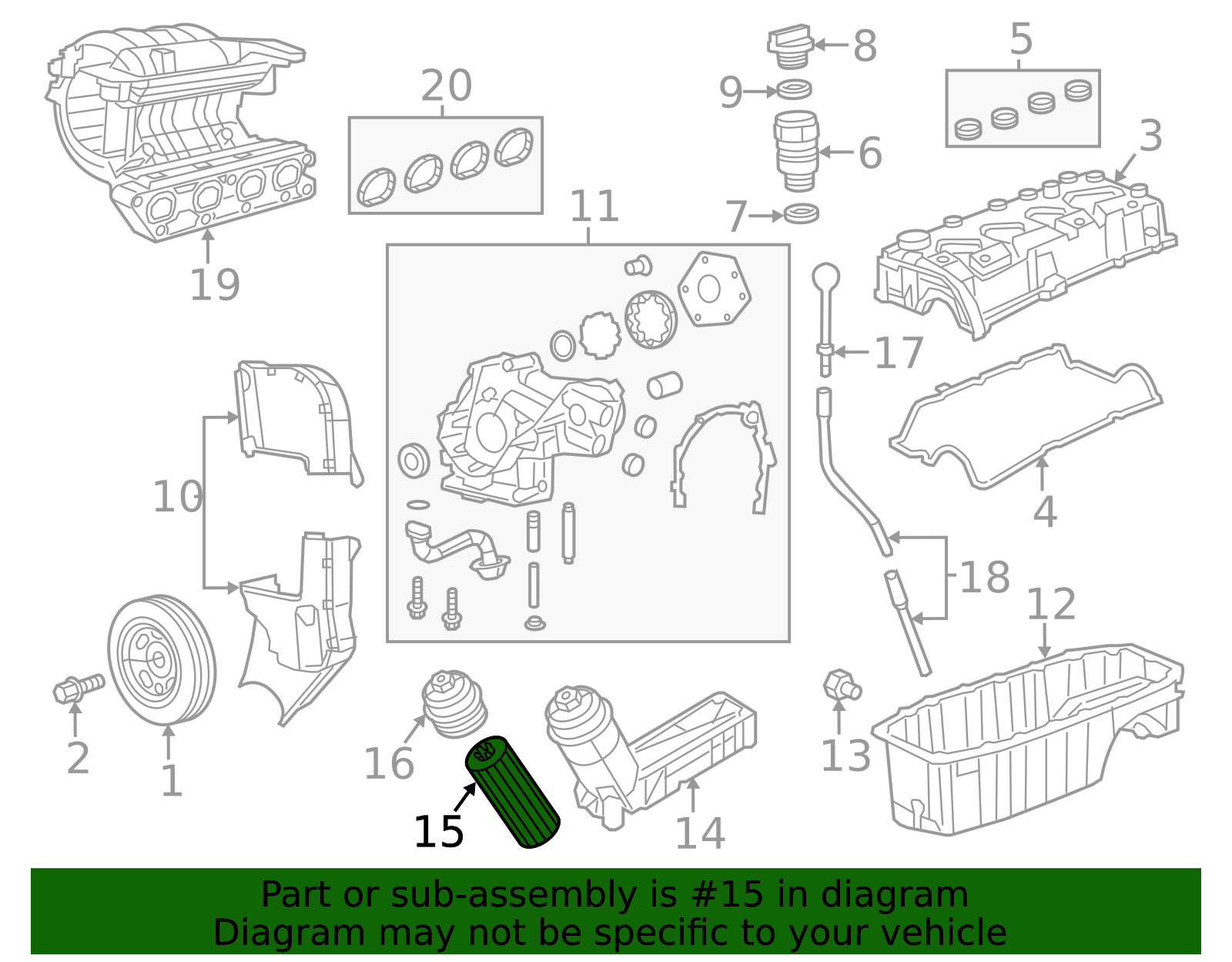 2012-2020 Mopar Engine Oil Filter Kit 68102241AA | Mopar Parts Canada