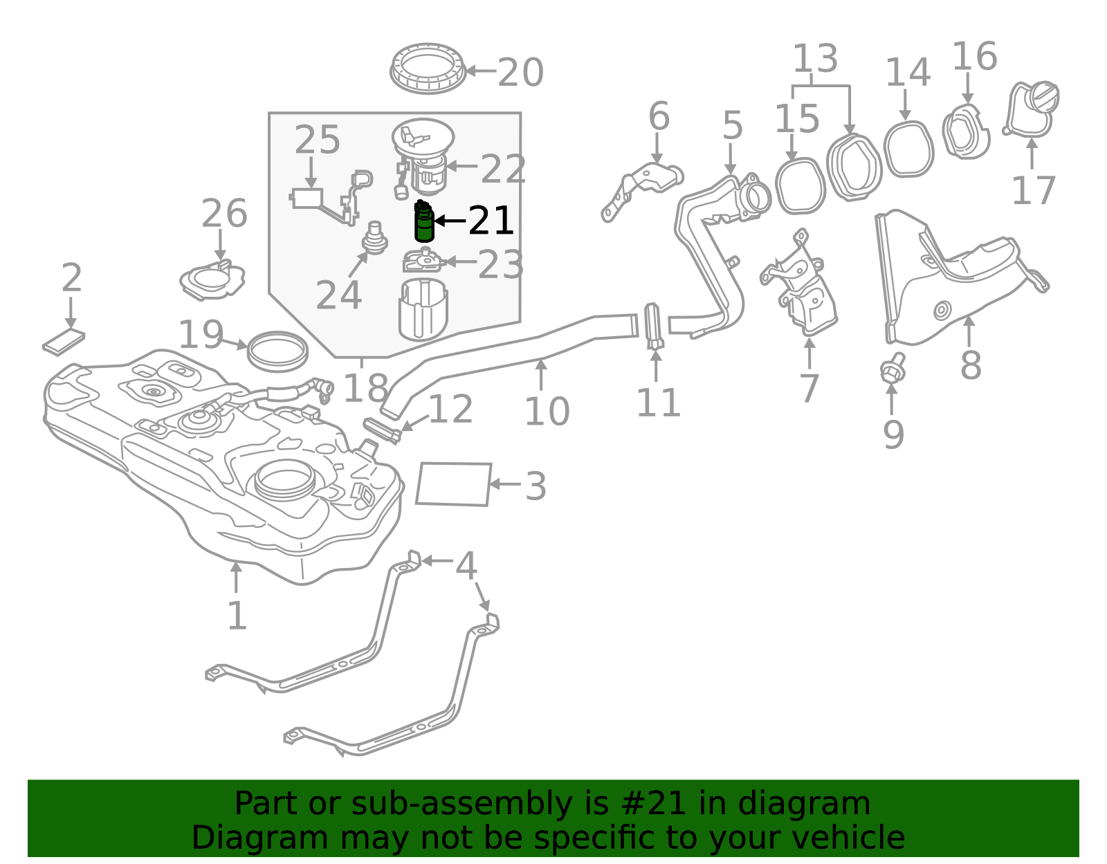 2016-2020 Toyota Fuel Pump 23221-WB002 | Toyota Parts Center