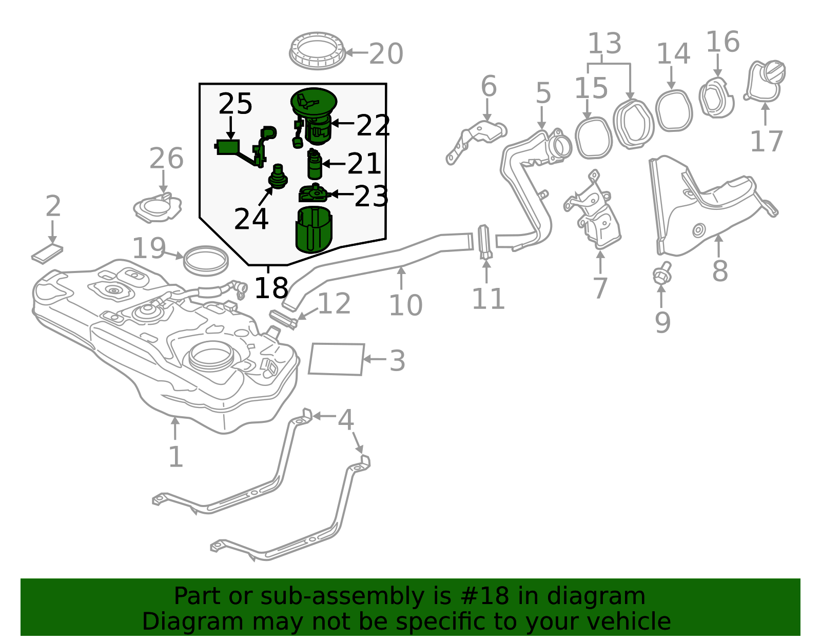 2016-2020 Toyota Fuel Pump Assembly 77020-WB001 | MotorMotor