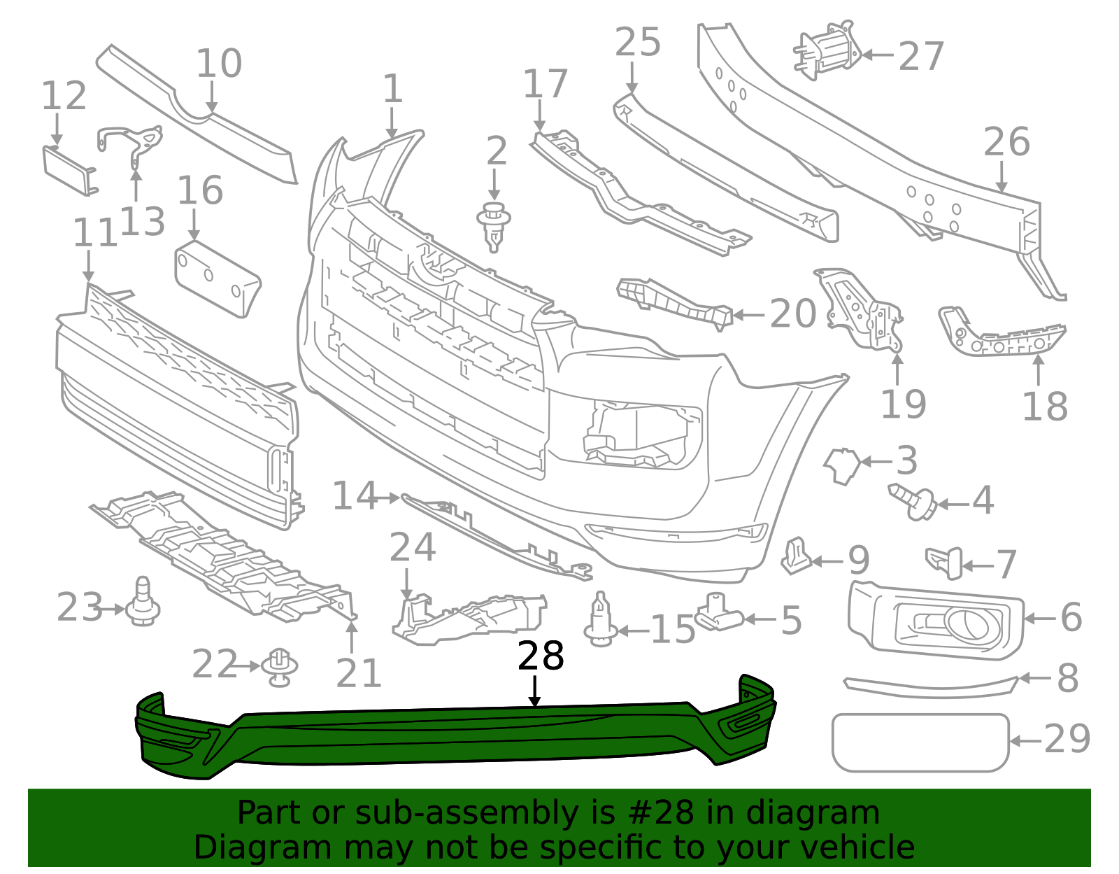 2020-2021 Toyota 4Runner Front Spoiler PZ321-35004 | OEM Parts Online