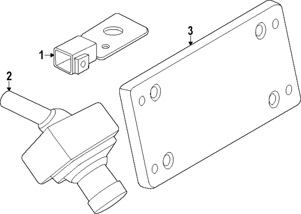 R2TZ-17A396-AA - License Bracket 2024-2025 Lincoln Nautilus | Big 3 ...