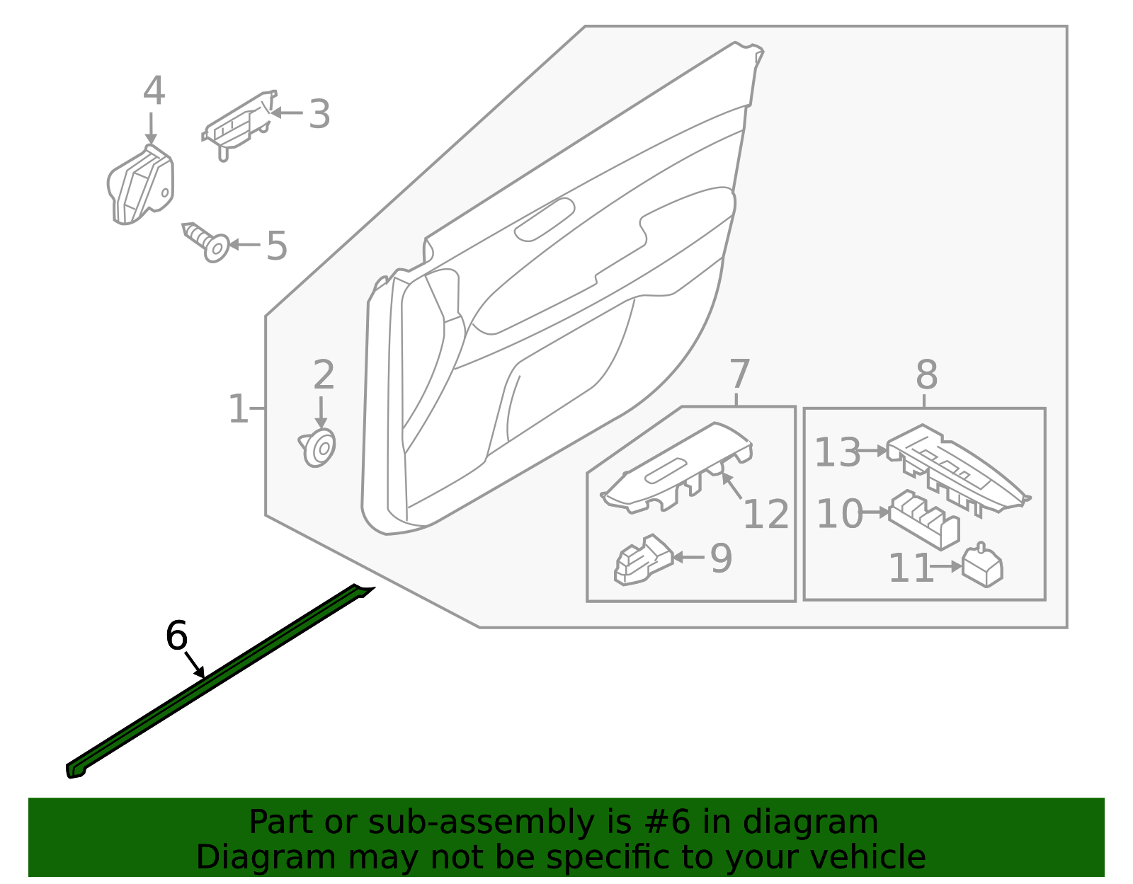 2019-2024 Kia Forte Belt Weather-Strip 82231-M6000 | QuirkParts