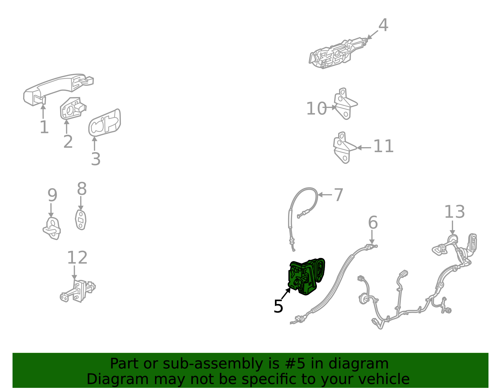 2016-2025 GM Latch 13546563 GM | GMPartsDirect.com