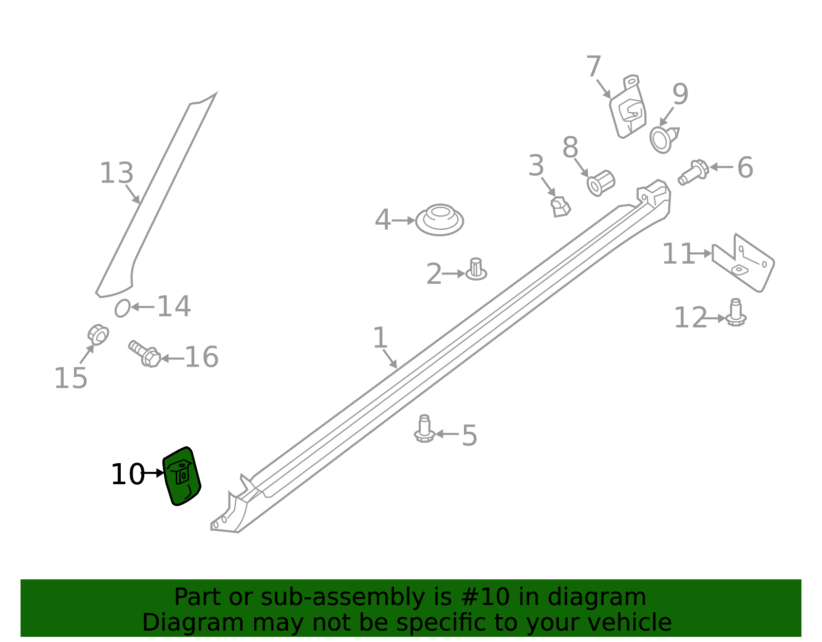 96176-5RB0A - Front Bracket 2018-2025 Nissan | Official Nissan Parts Store