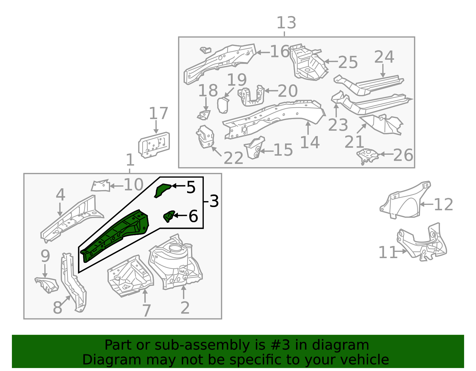 53731-07902 - Upper Rail 2005-2012 Toyota Avalon | Norm Reeves Toyota ...