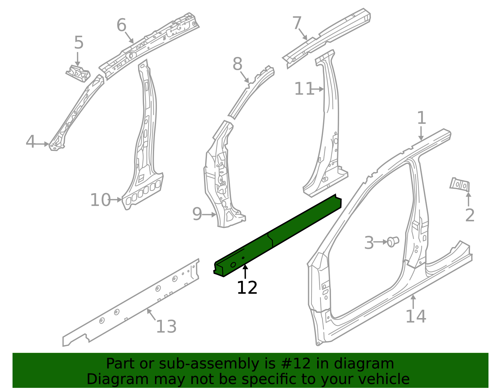 G6424-5RWMA - High-Quality Rocker Panel Reinforcement for 2020-2024 ...