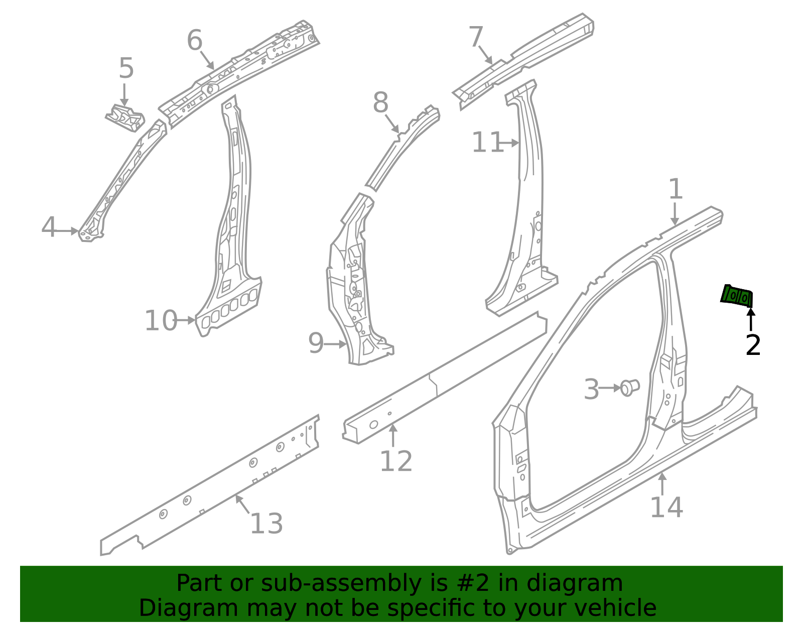 G6691-5RBMA - 2018-2024 Nissan Kicks - Aperture Panel Retainer Bracket ...