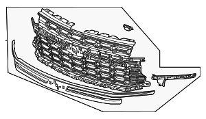 2021-2024 Chevrolet Grille Assembly 85633892 GM | GMPartsDirect.com