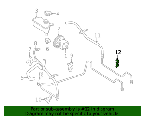969093 - High-Quality Power Steering Return Hose Clip for 2001-2005 ...