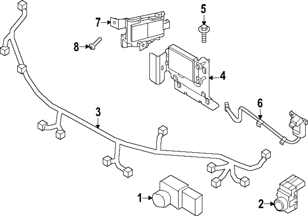 Hyundai - 99130-T1000 - Radar Sensor - 2021 Genesis G80 | OEM Hyundai ...
