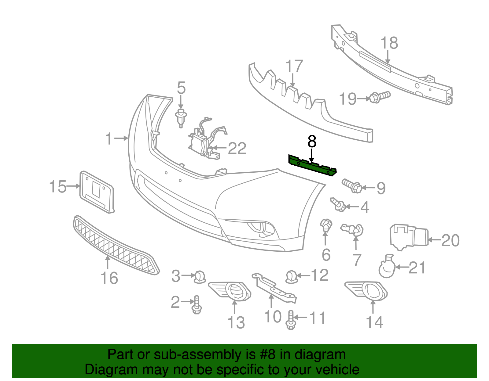 2011-2020 Toyota Sienna Side Support 52116-08010 | Toyota Parts Center