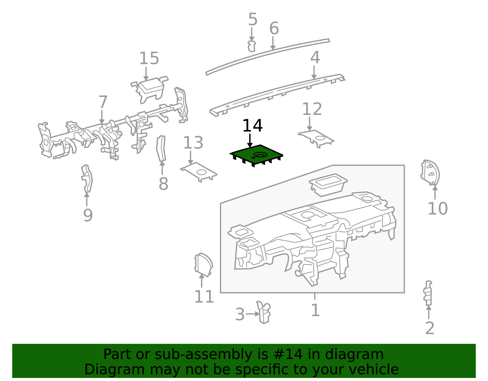 2010-2023 Lexus GX460 Center Panel 55421-60150-C0 | OEM Parts Online