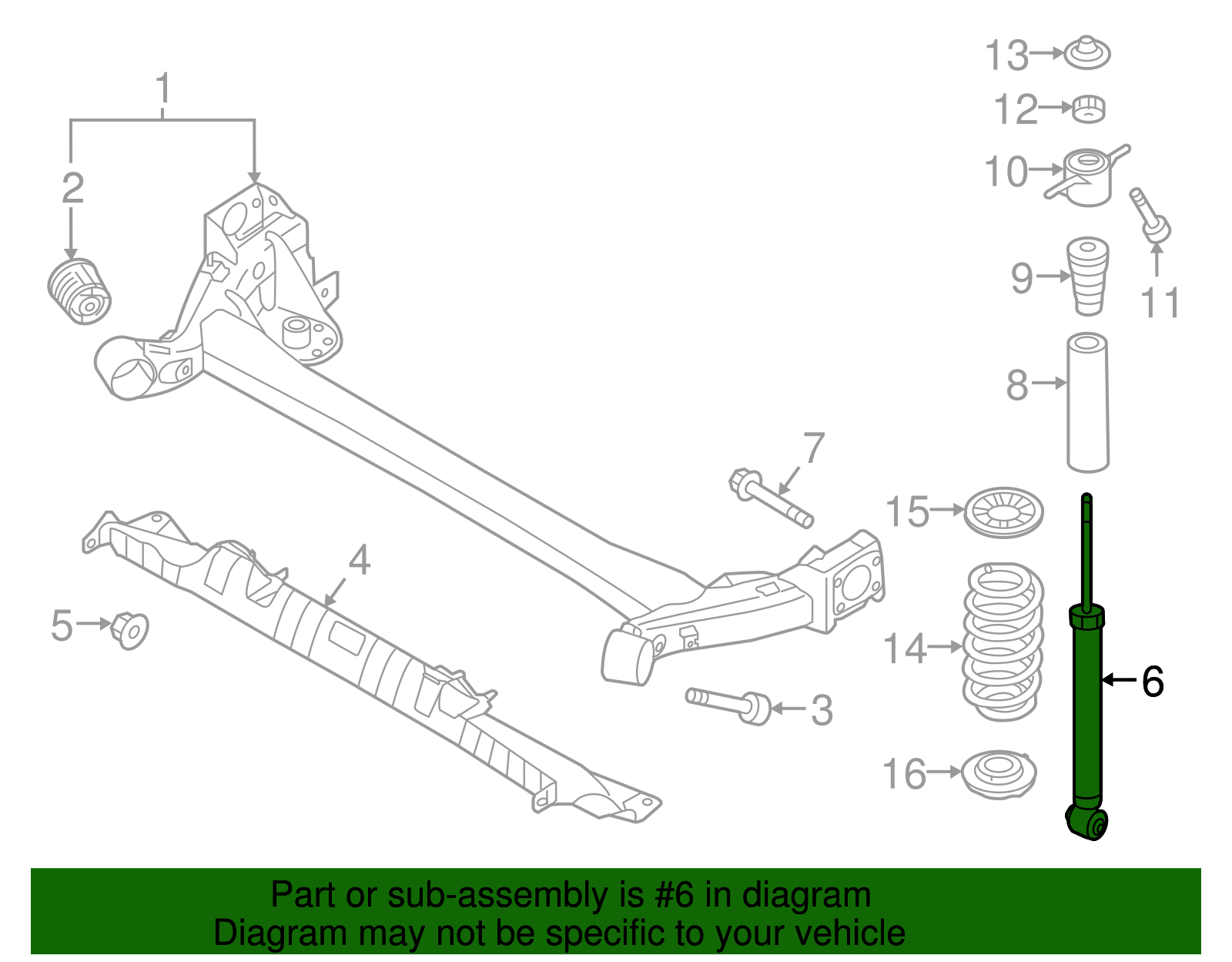 Genuine Shock Absorber for 2017-2020 Hyundai Elantra | Part# 55307 ...