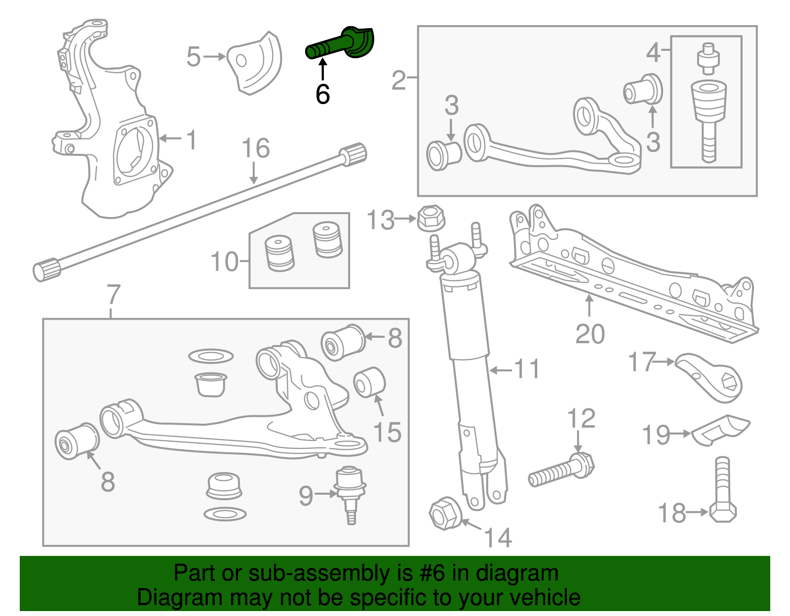 2011-2022 GM M16x2x102 Front Suspension Control Arm Bolt 11571268 ...