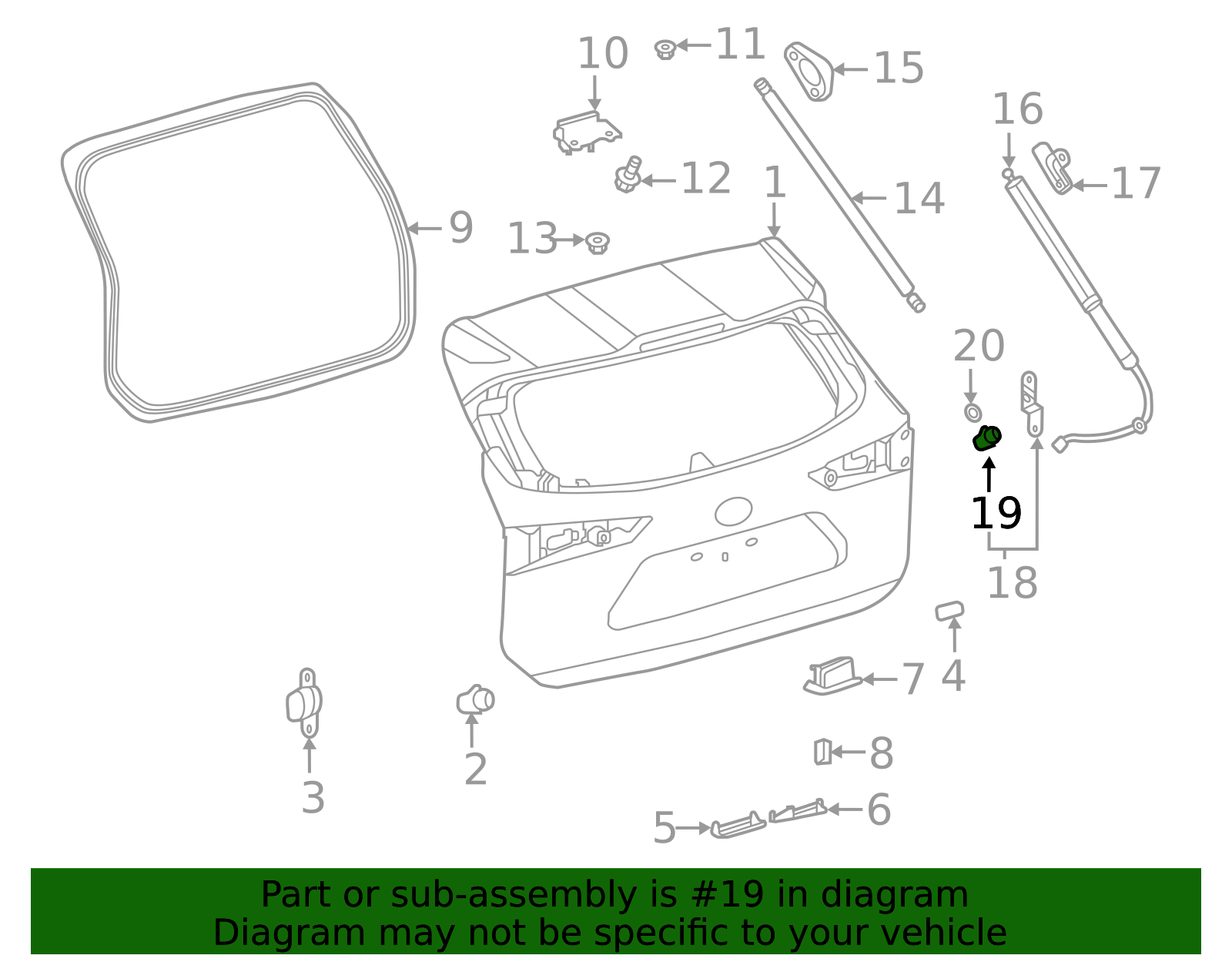 69477-0E010 - Lift-Gate Stop Bumper - 2020-2025 Toyota | OEM Genuine ...