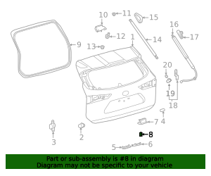 2018-2025 Toyota Auto Trans Bezel Hole Cover 55539-06110 | TRDToyotaparts