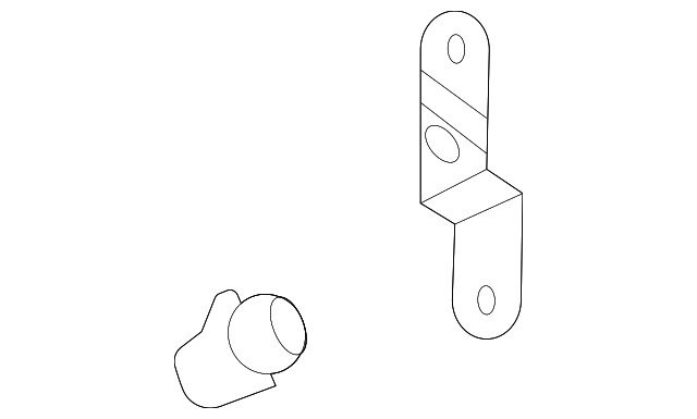 68948-0E041 - Lift Actuator Lower Bracket - 2021-2025 Toyota Highlander ...