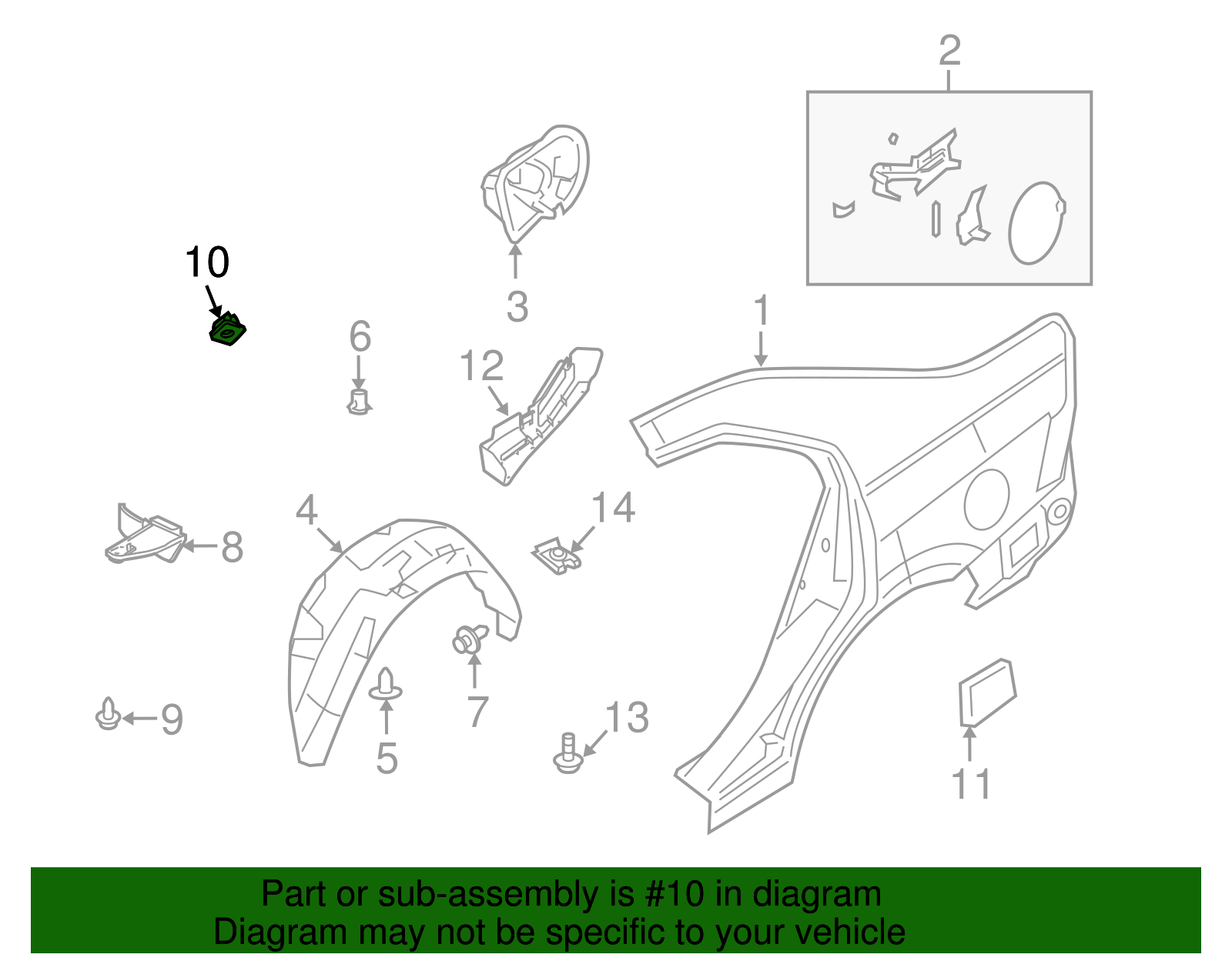 Genuine OEM Ford Part - Support Bracket Nut N811478-S100 | Genuine OEM ...
