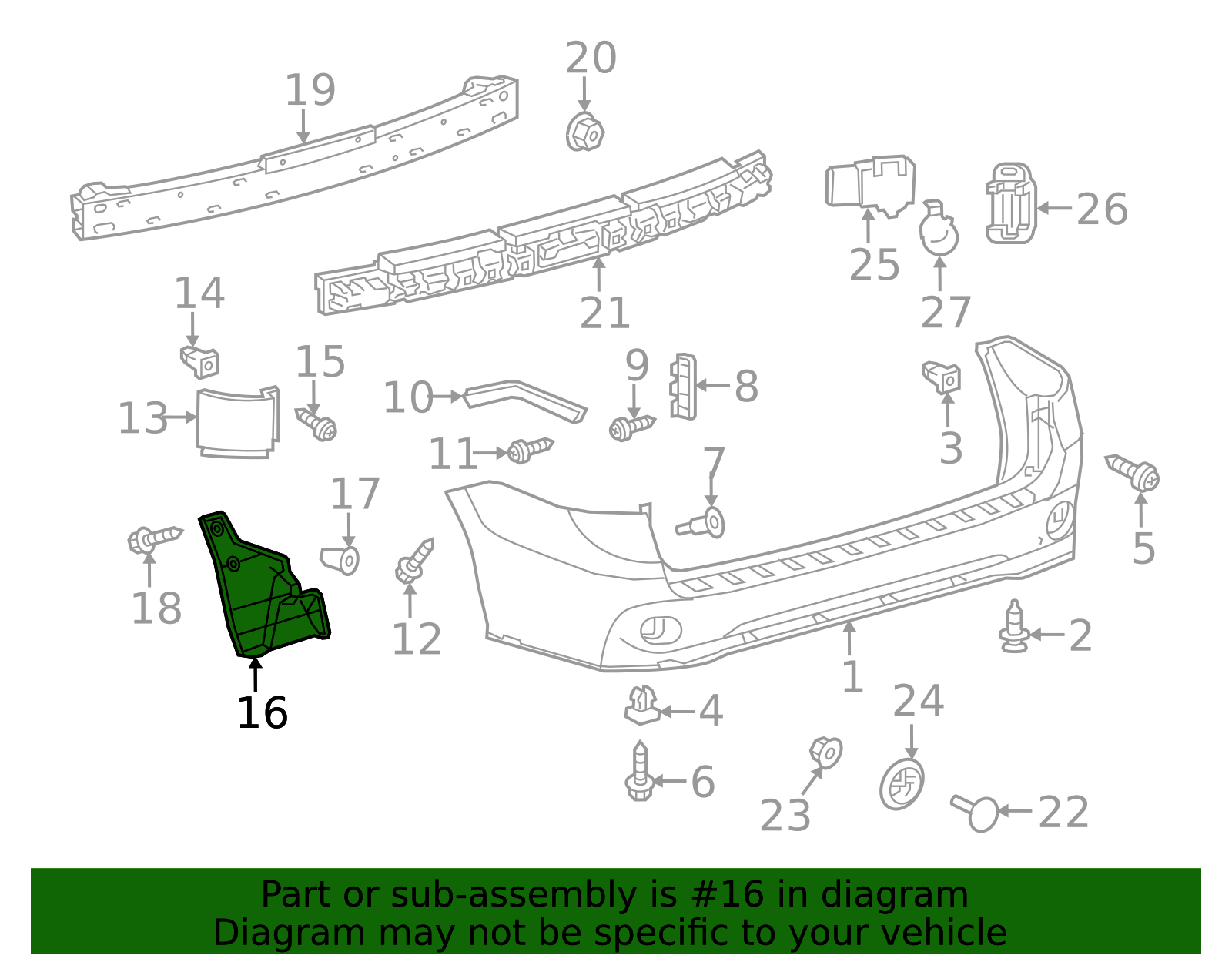Genuine Official Toyota Bumper Seal part# 52591-08030 for Ourisman ...