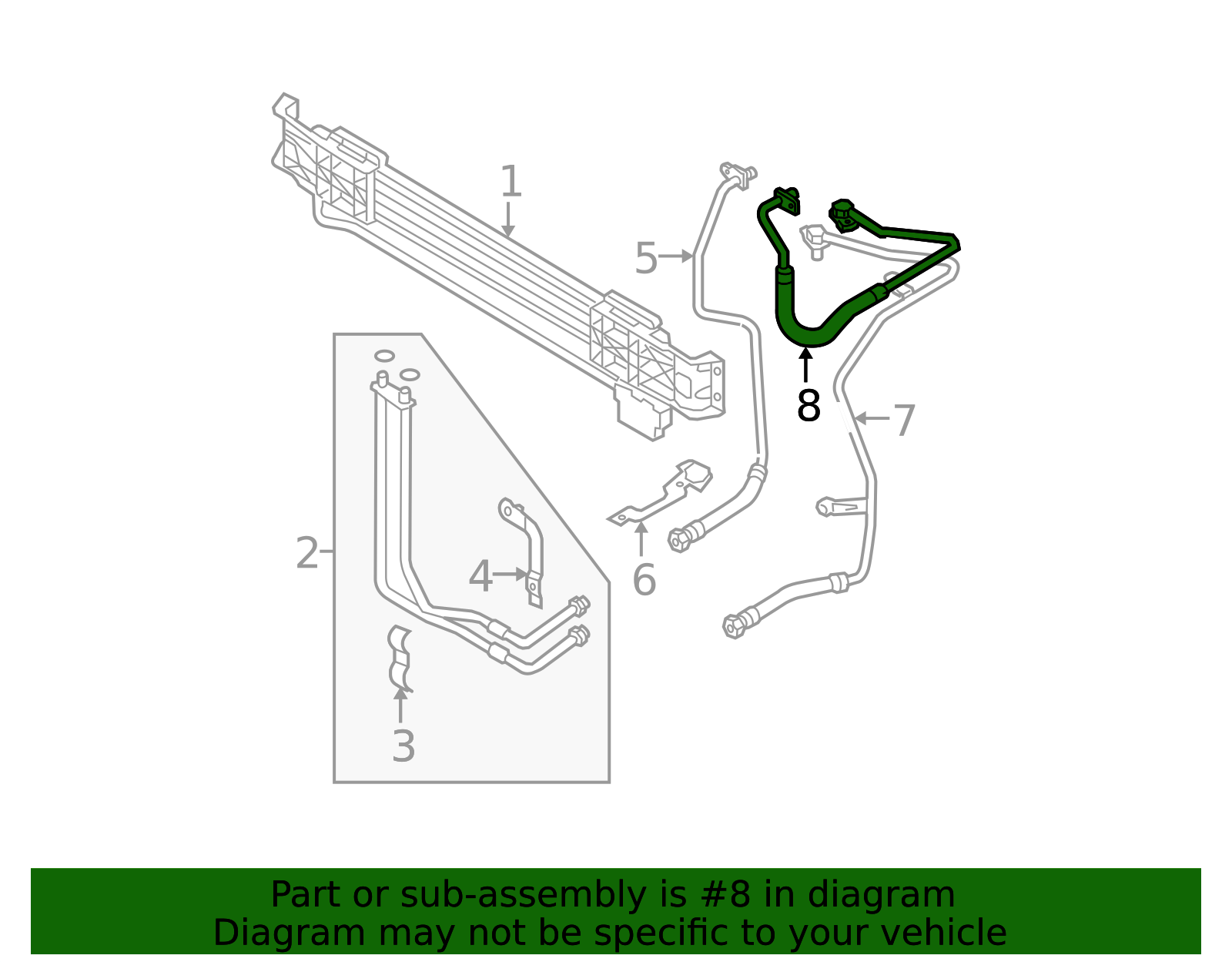 2006-2008 Volkswagen Passat Pressure Line 3C0-317-817 | OEM Parts Online