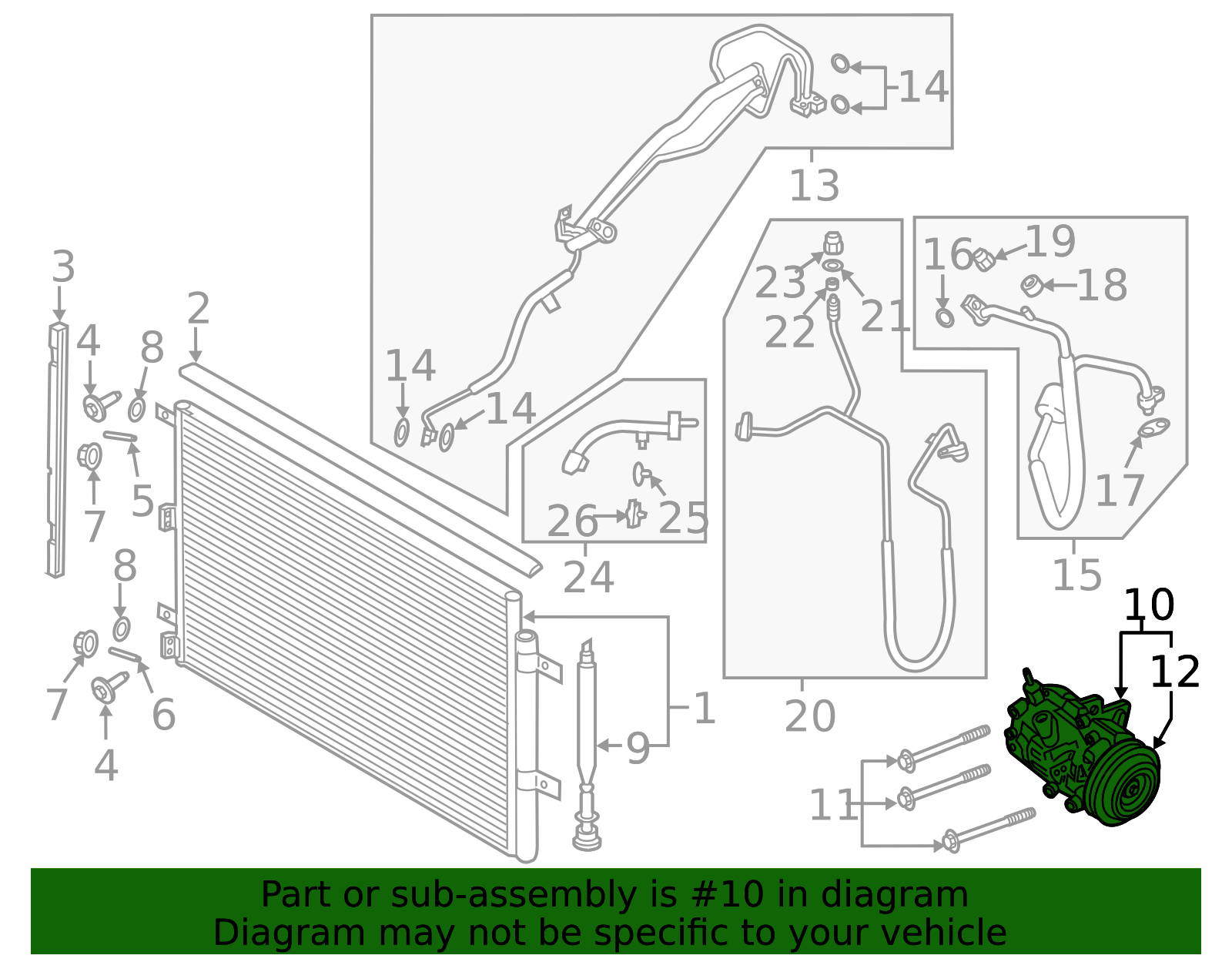 2022-2024 Ford Motorcraft™ A/C Compressor YCC-694 | OEM Parts Online