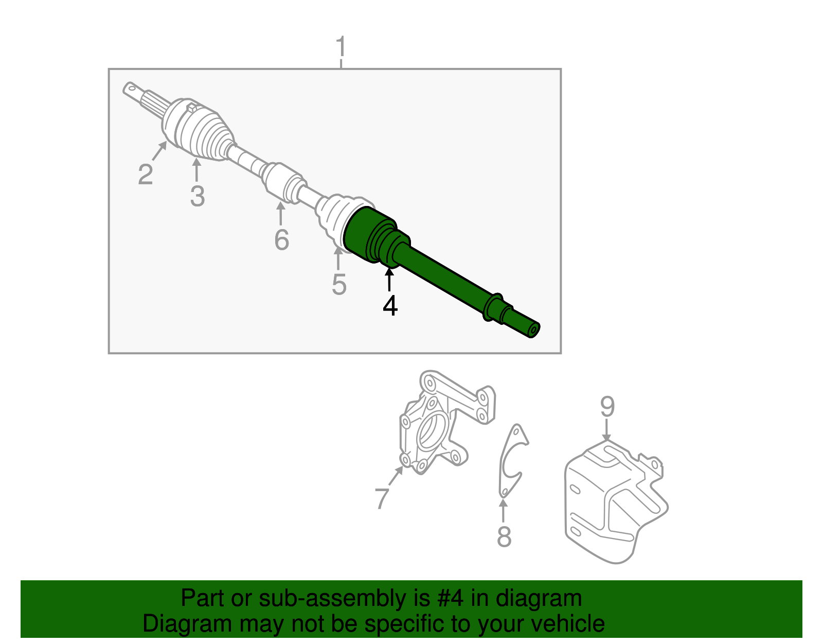 2014-2017 Nissan Juke Inner Cv Joint 39711-JG04B | Nissan Parts Central