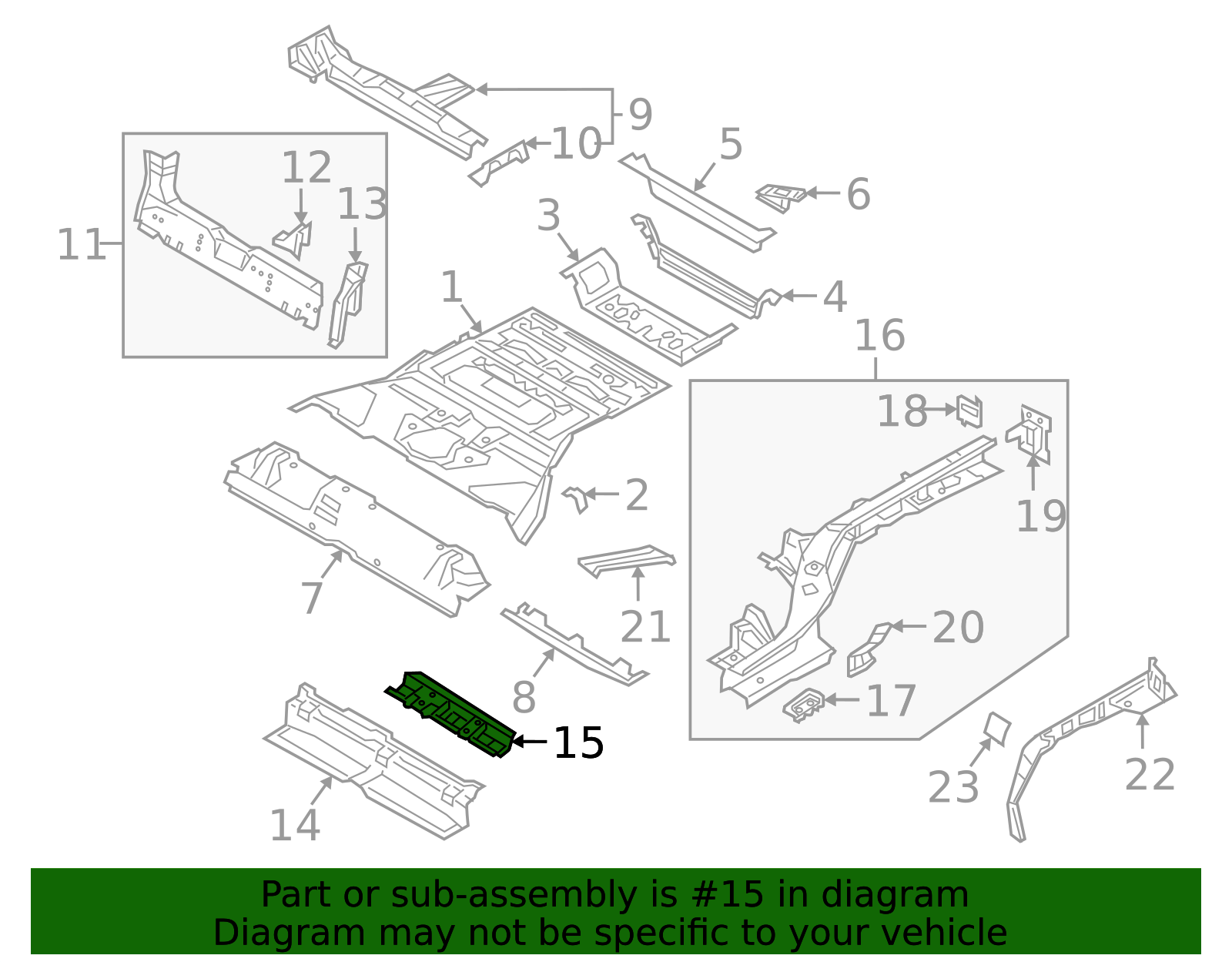 4KE-801-451 - Lower Cross-Member 2019-2025 Audi | Audi OEM Parts Guy