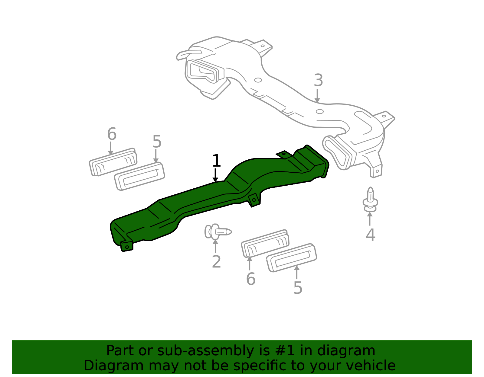 62972-0E040 - High-Quality Instrument Panel Air Duct for 2010-2013 ...