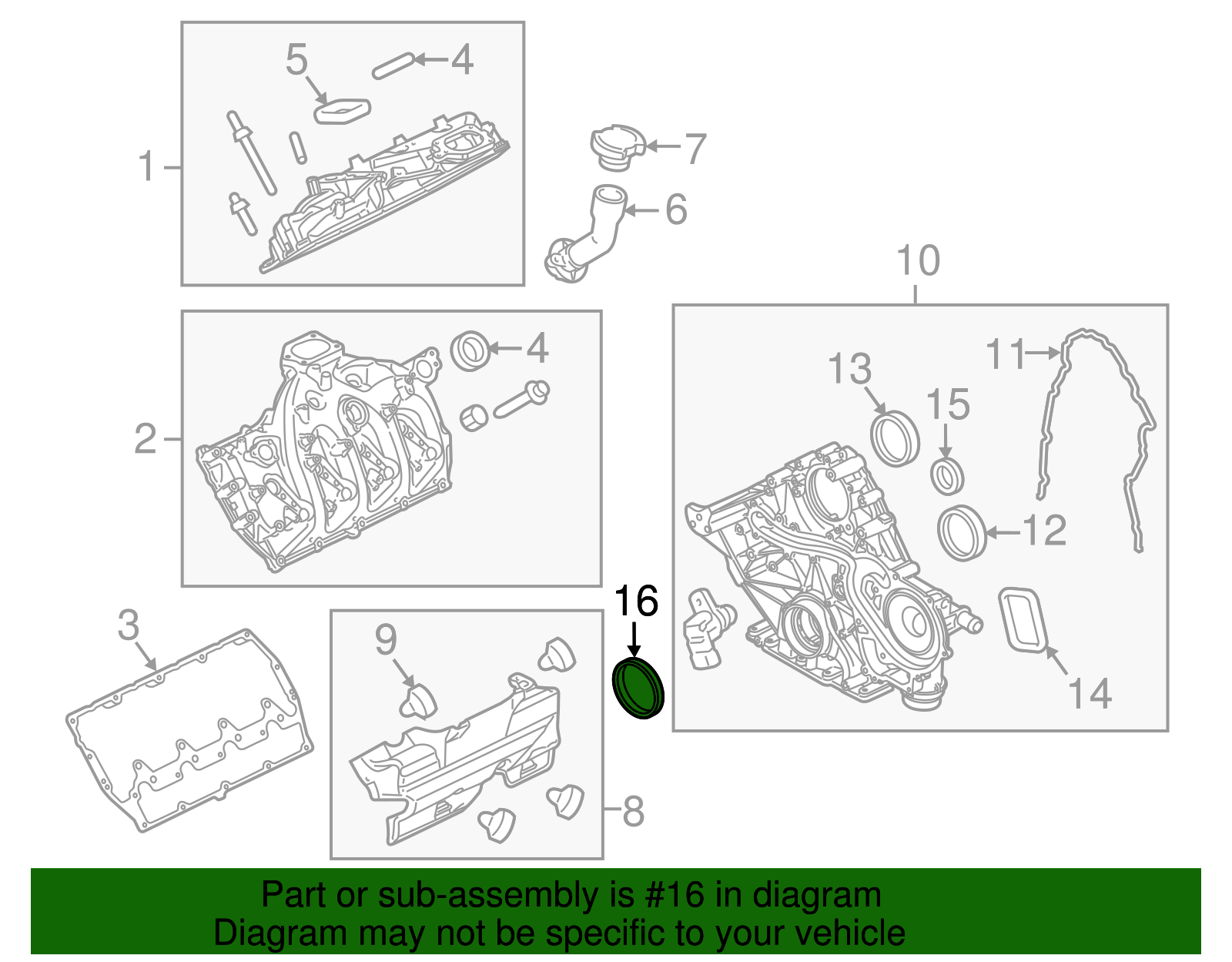 BC3Z-6701-B - Rear Main Seal 2020-2024 Ford | Ford Parts Direct