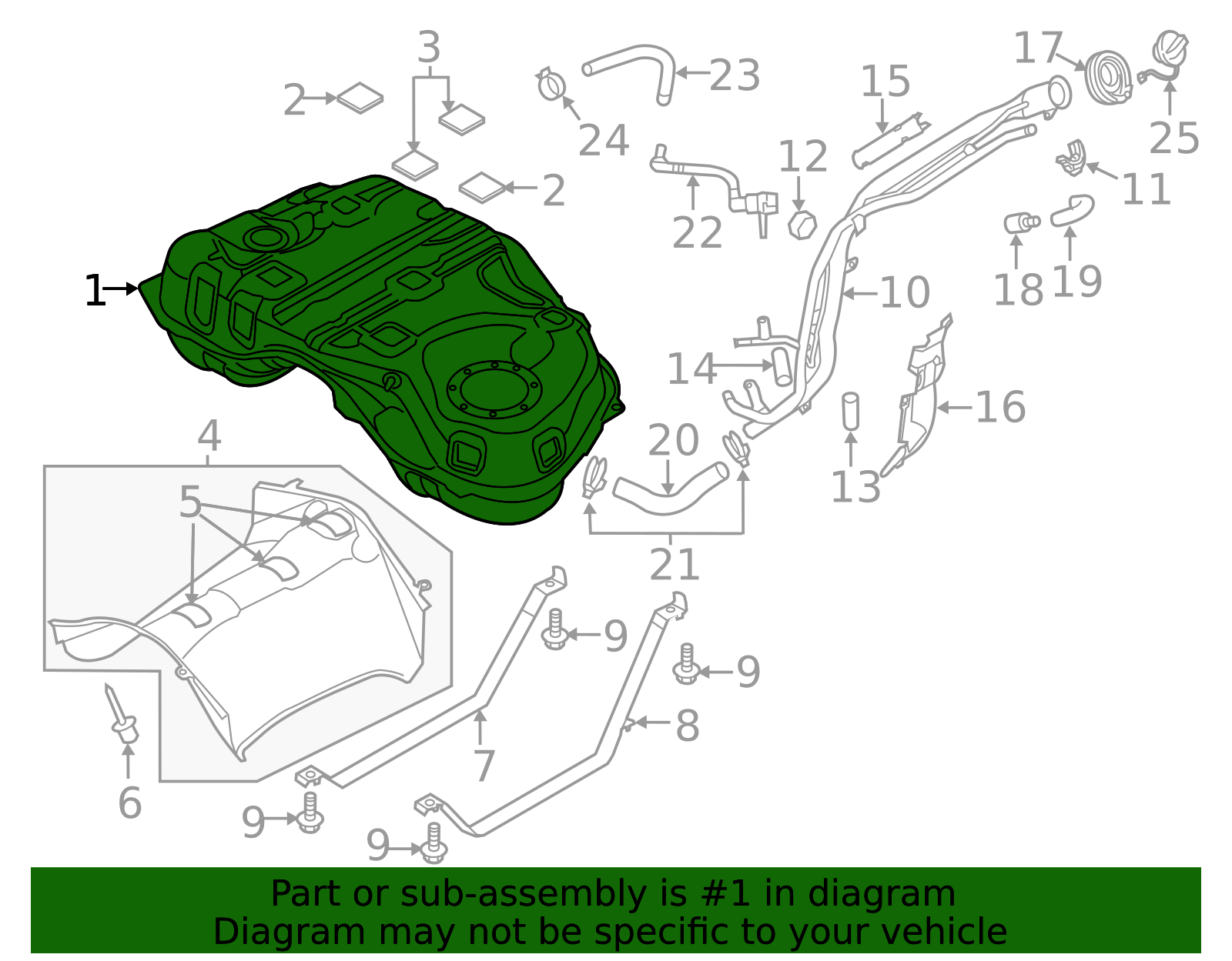2017-2025 Mazda CX-5 | Fuel Tank | KB8B-42-110B | Mazda Online Parts
