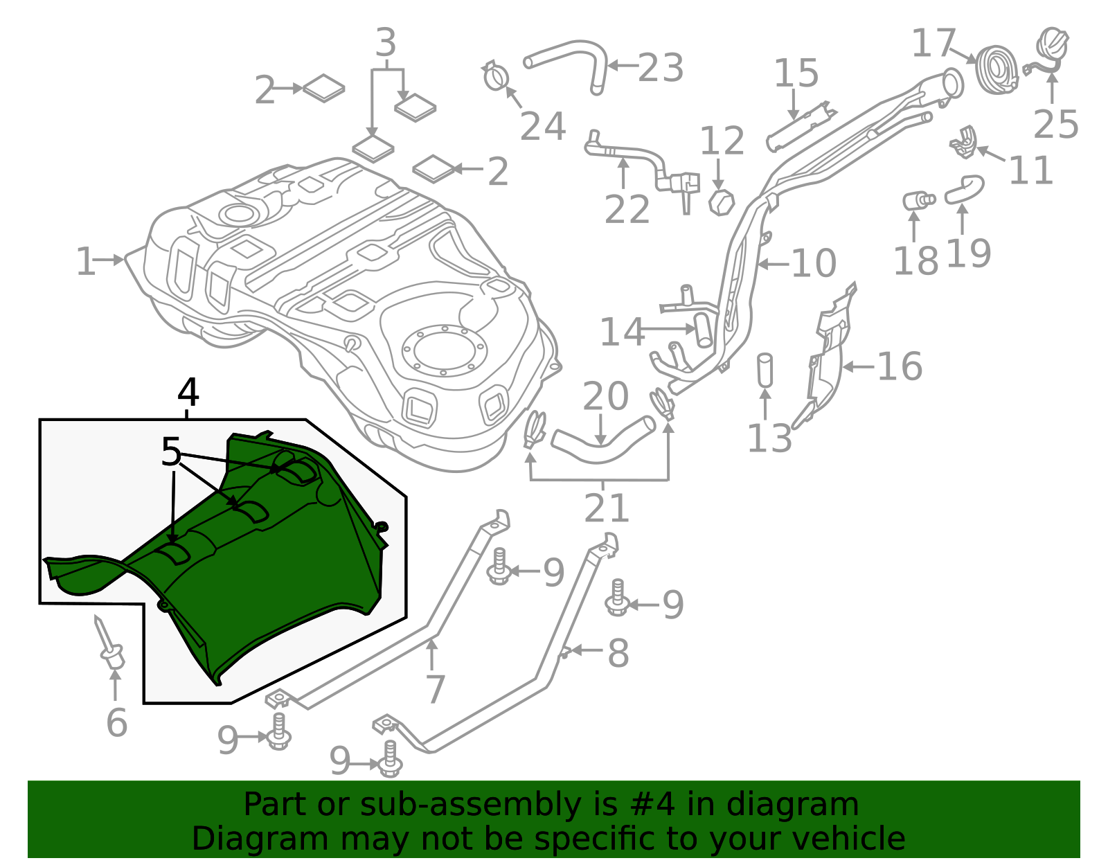 KD53-42-740A - Fuel Tank Shield 2013-2025 Mazda CX-5 | Mazda Parts.US