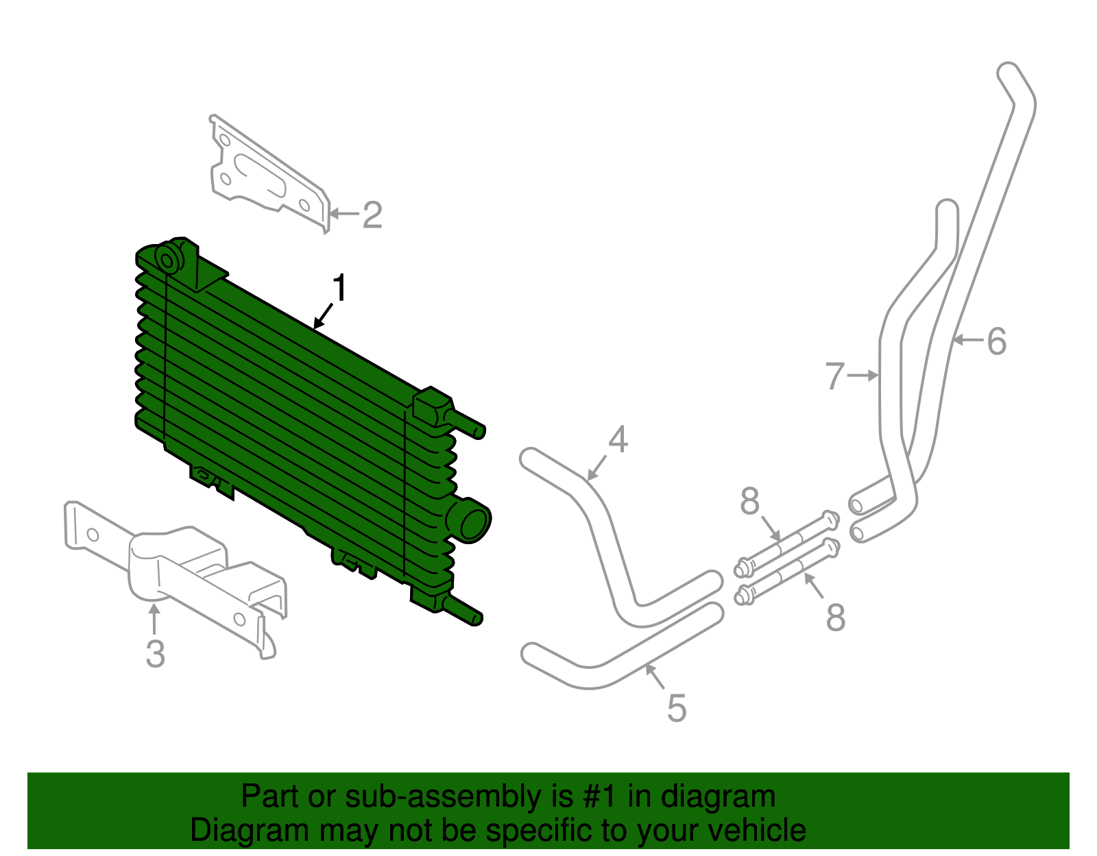 2013-2021 Nissan NV200 Trans Cooler 21606-JD31A | Sullivan Brothers Nissan