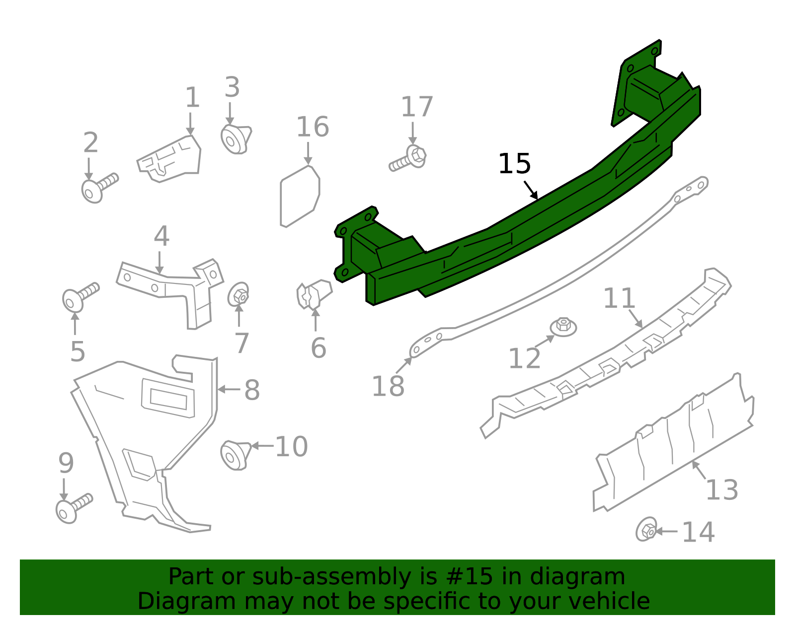 9Y0-807-309-A - Impact Bar 2019-2023 Porsche Cayenne | OEM Euro Parts