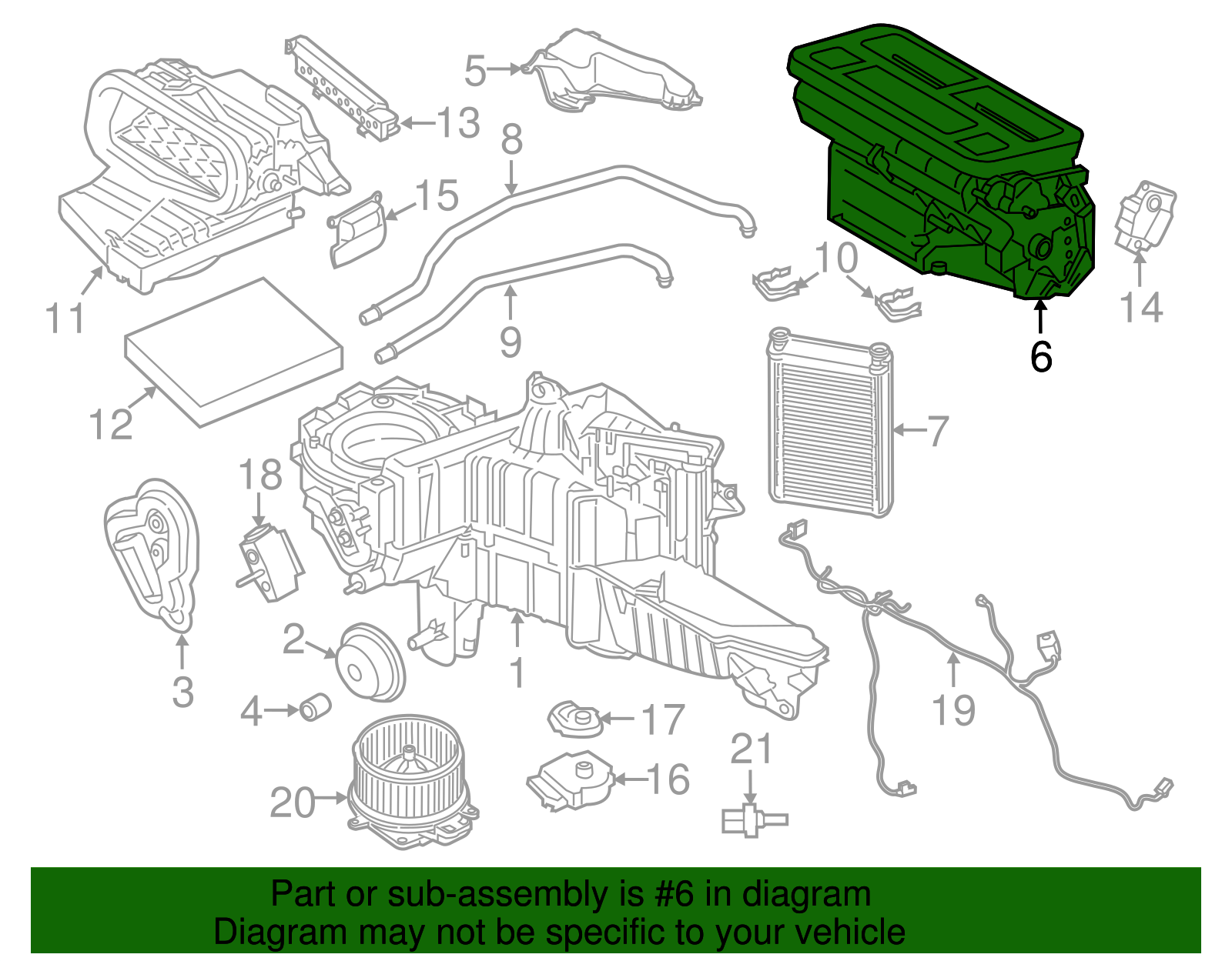 GL3Z-18471-B - HVAC Air Inlet Housing 2017-2025 Ford | Ford Parts Direct