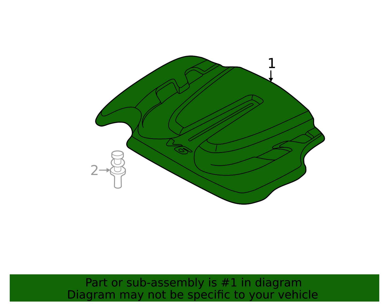 2012-2014 Kia Engine Cover 29240-3C240 | Kia Automotive Parts