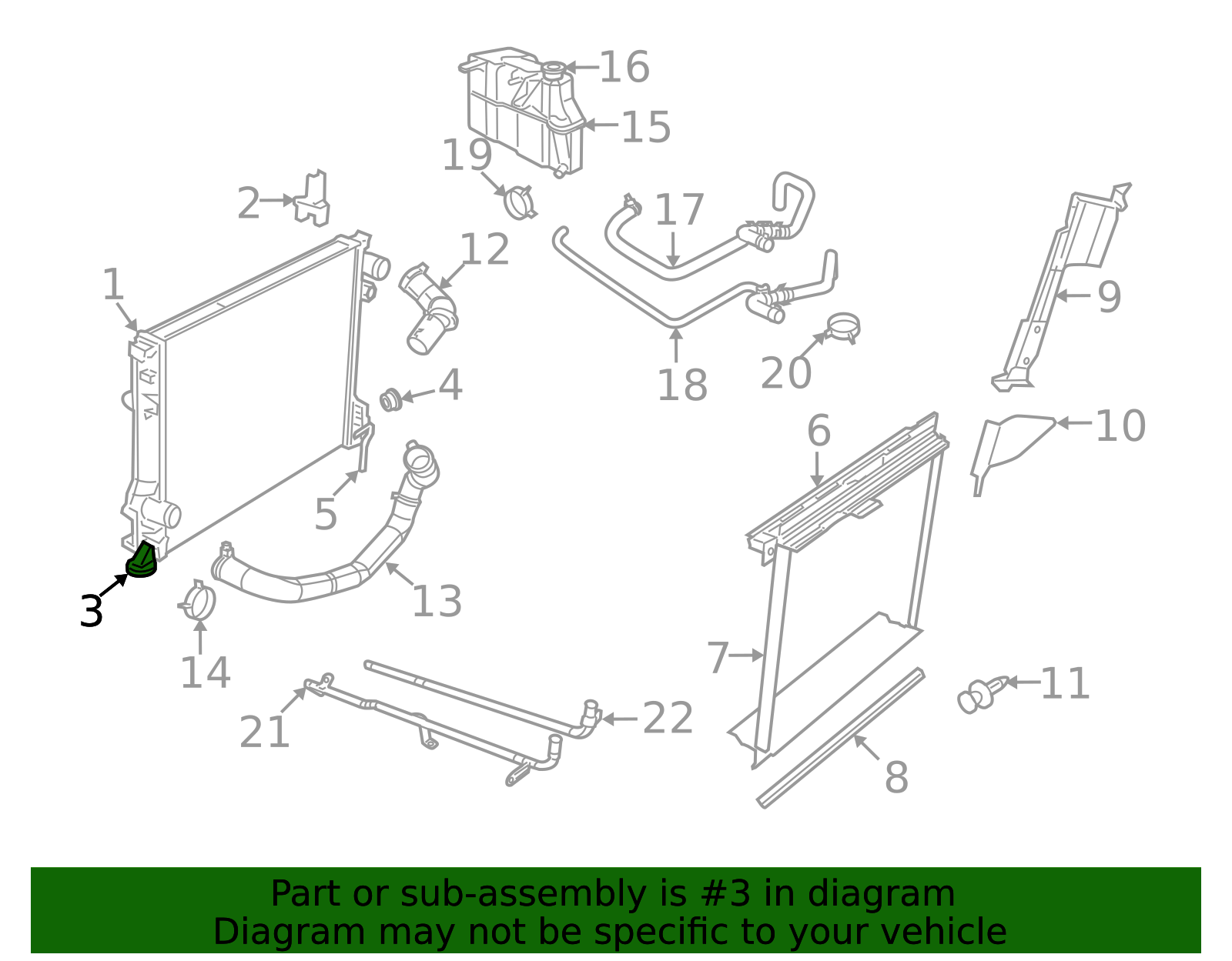 2008-2023 Mopar Radiator Lower Insulator 68017994AA | Mopar Parts Canada