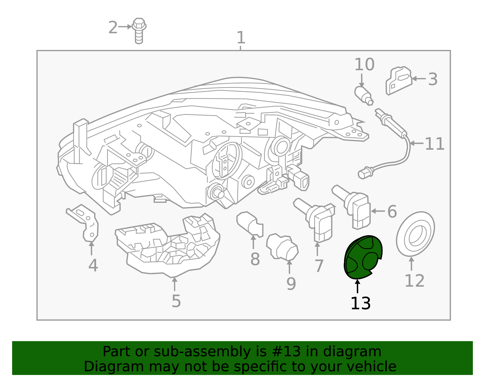 26029-4BA0A - High-Quality Headlight Bulb Cap for 2014-2018 Nissan ...