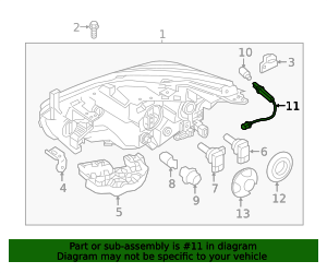 2015-2018 Nissan Murano Socket & Wire 26038-5AA0A | Nissan Parts Central