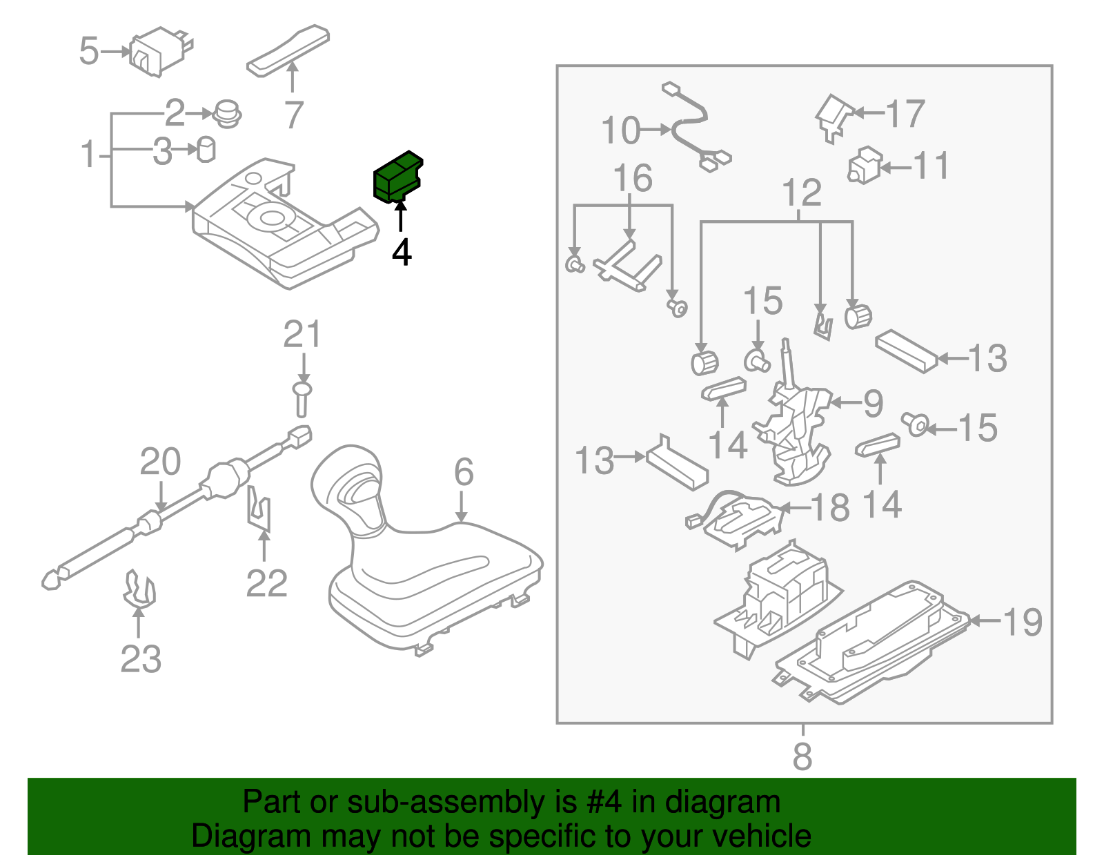 4L0-905-217-B - Start Button 2010-2015 Audi Q7 | Audi OEM Parts Guy